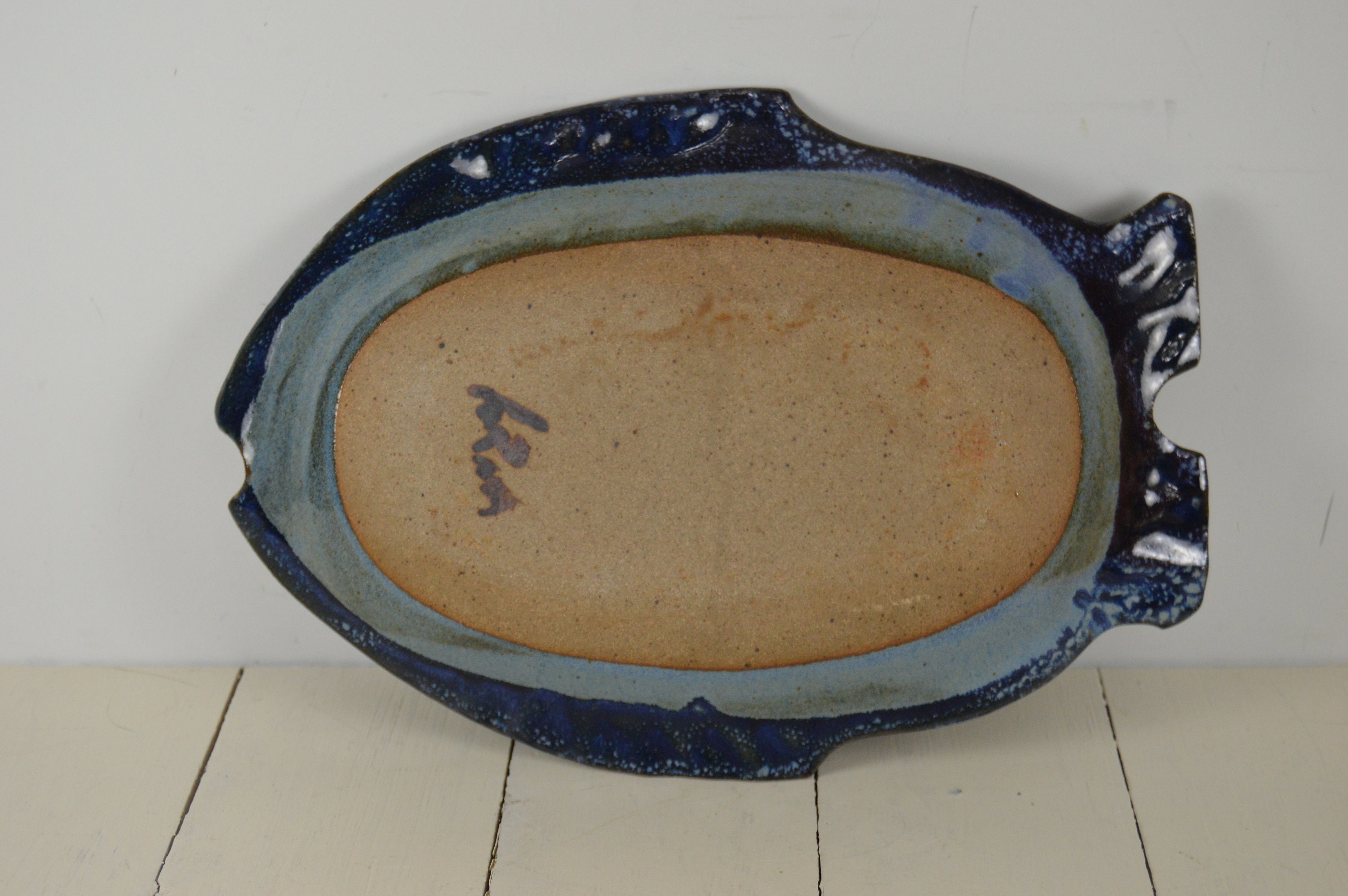 Lorna Smith Pottery PIKE PLACE Fish Platter 10.5", Hand Made Pottery ...