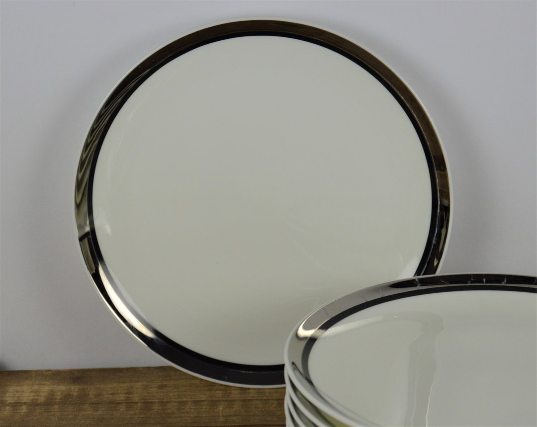 Set of 8 Mikasa SOLITUDE 6.5" Bread and Butter Plates, Bone China A5 ...