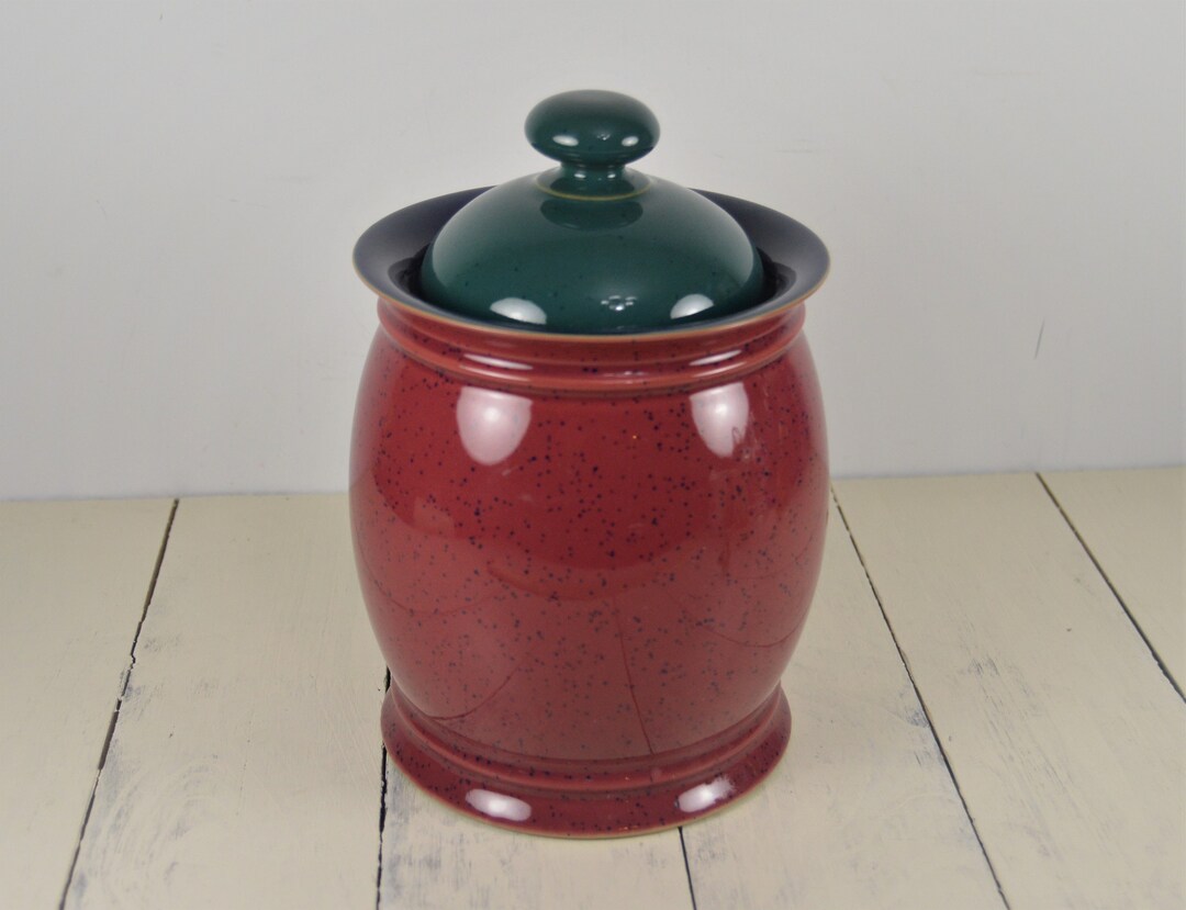 Denby-langley HARLEQUIN 6" Storage Jar, Canister, Red/blue/green ...
