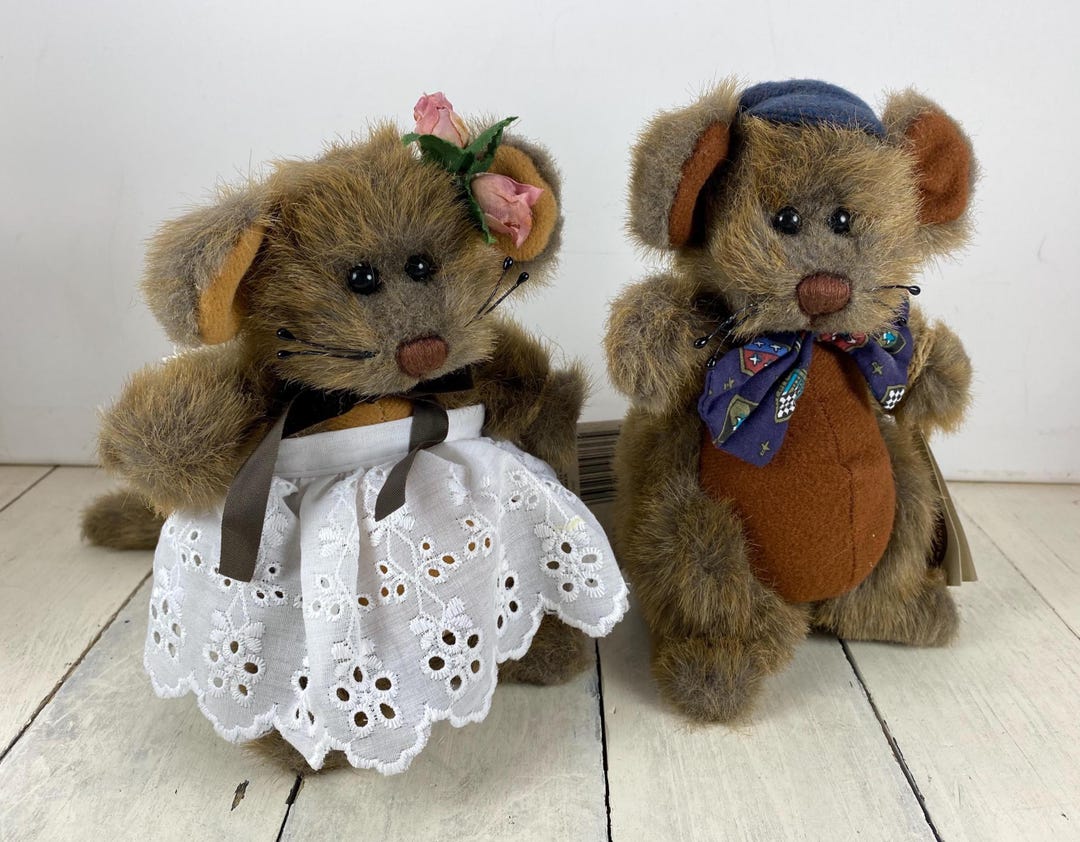 Ganz Cottage Collectibles MOZZARELLA and MONTEREY JACK, Plush Brown ...
