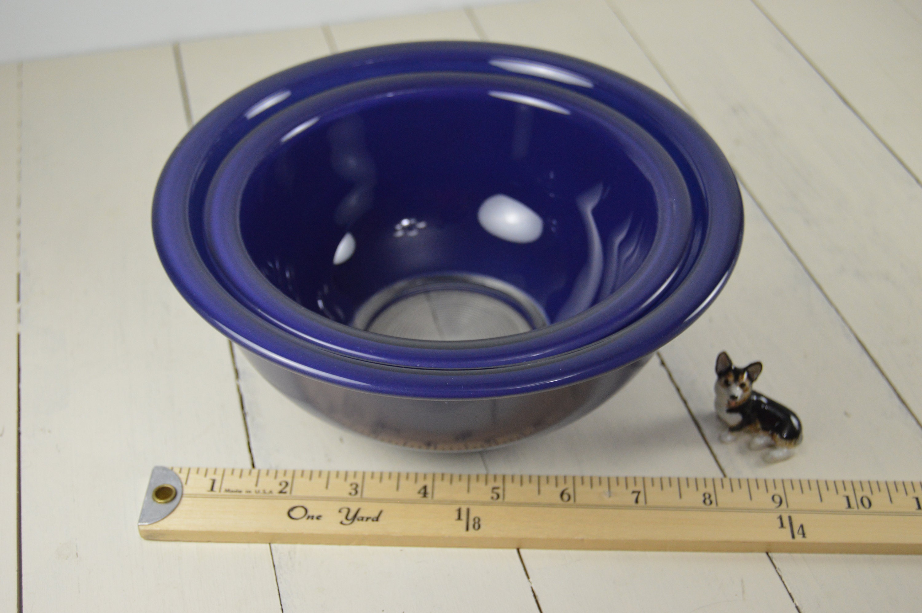 Set of 2 Pyrex Dark Blue Mixing Bowls 322 323 7 | Etsy