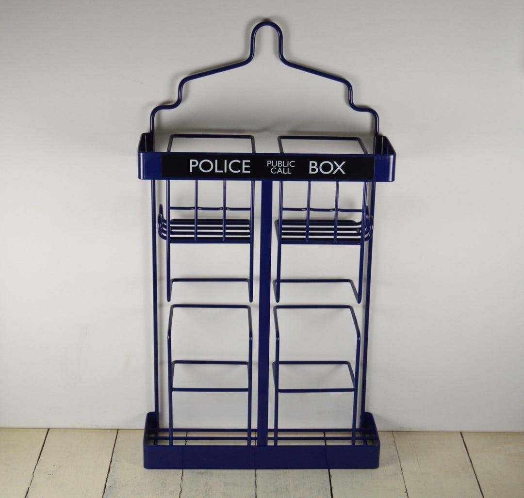 Doctor Who TARDIS Shower Rack Caddy 19.5", Police Call Box, Blue With ...
