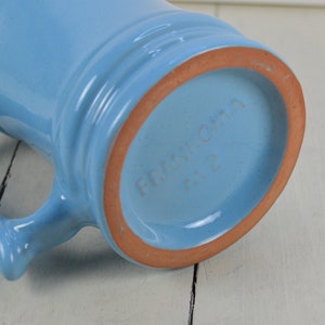 Frankoma Robin's Egg Blue M2 Beer Stein 5.75", All Solid Blue, Square ...