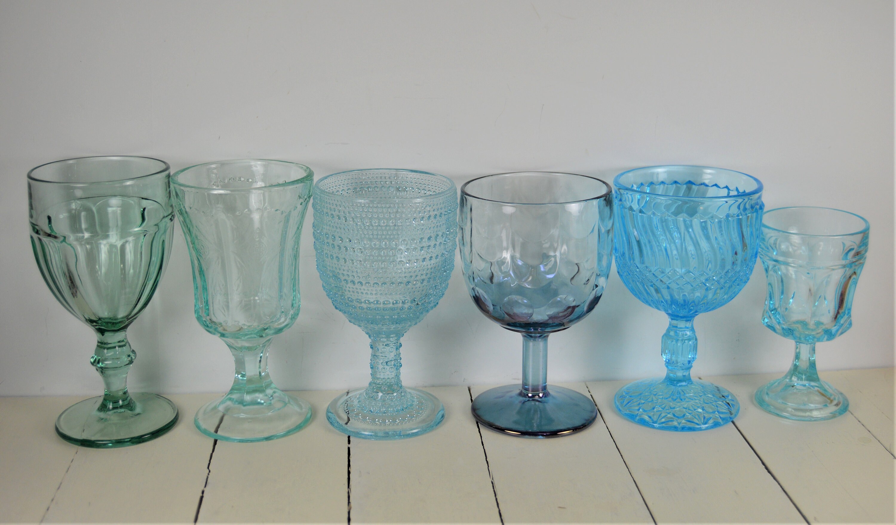 Barware Drink & Barware Aqua Mint Light Green Iced Tea Water Goblets ...