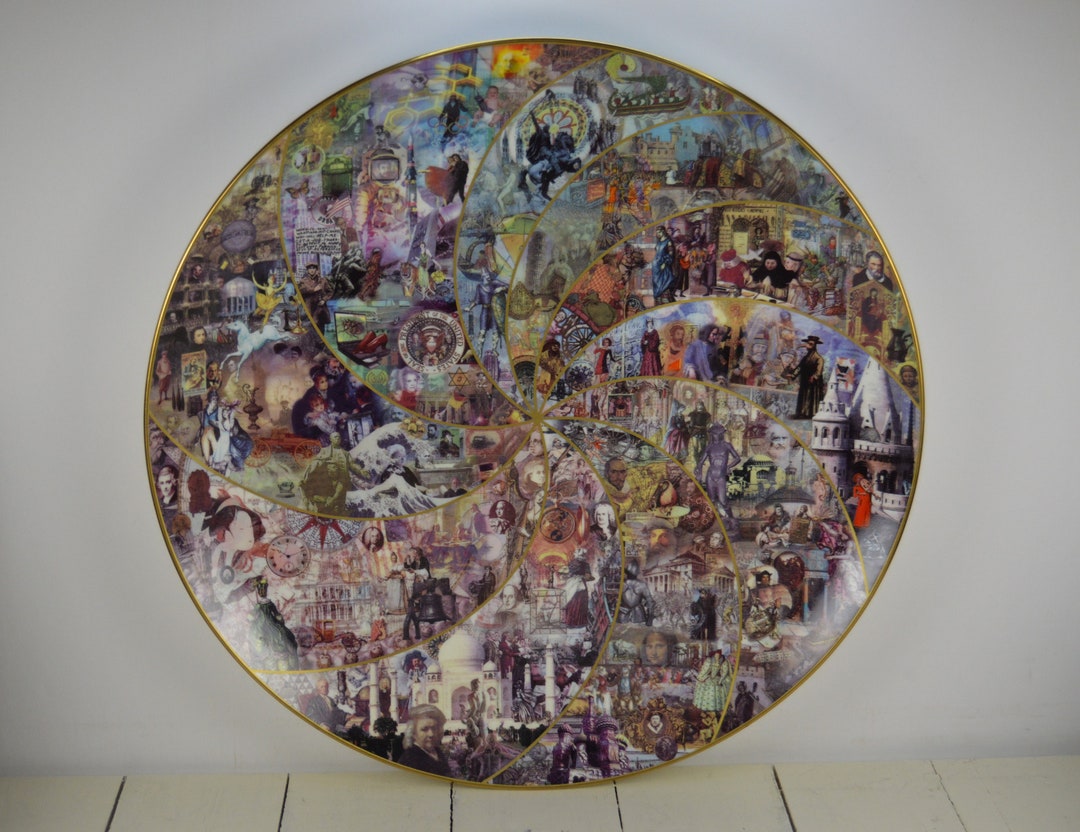 Fitz and Floyd Guild Millennium TIME TAPESTRY 15" Presentation Plate ...