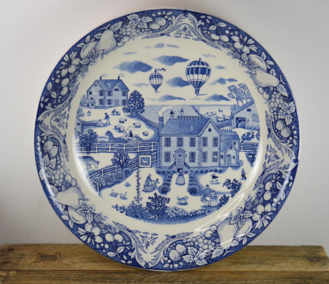 Sanyei Pacific Ocean Marushin Art 14.25" Pasta Serving Bowl, Fruit Bowl ...