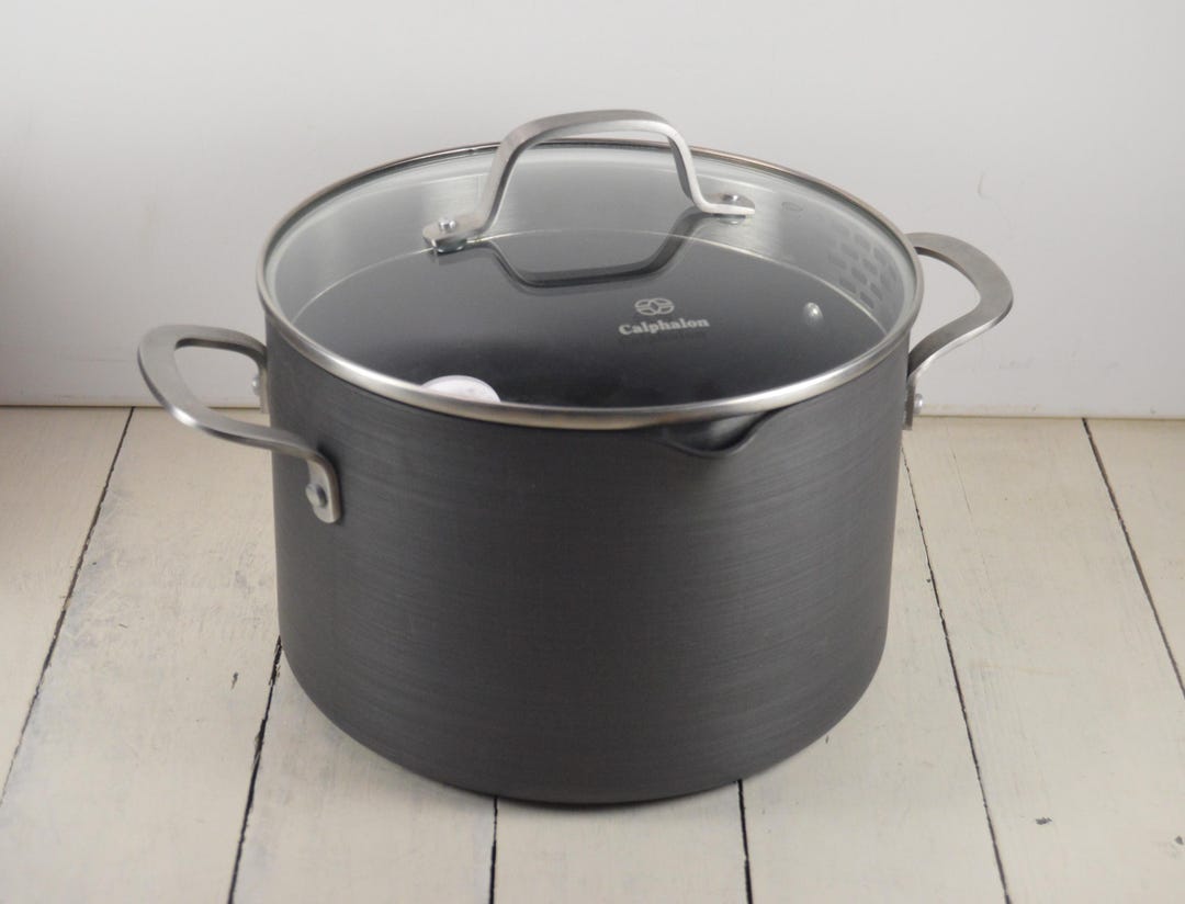 Calphalon Classic 806 Hard Anodized Non-stick 6 Quart Stock Pot With ...