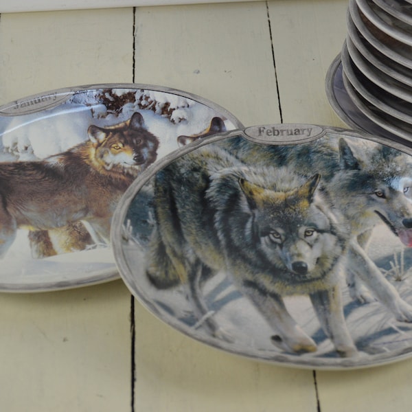 Decorative Wolf Plates - Etsy