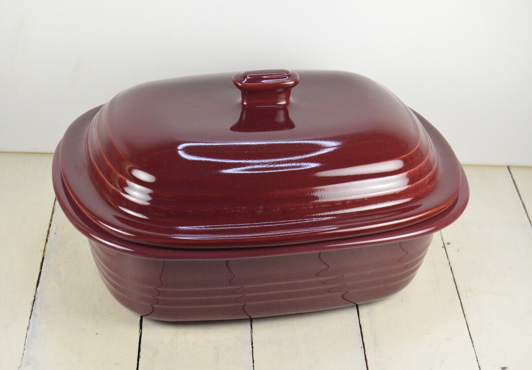 MISMATCHED Pampered Chef CRANBERRY 3.1 Quart Deep Covered Casserole ...