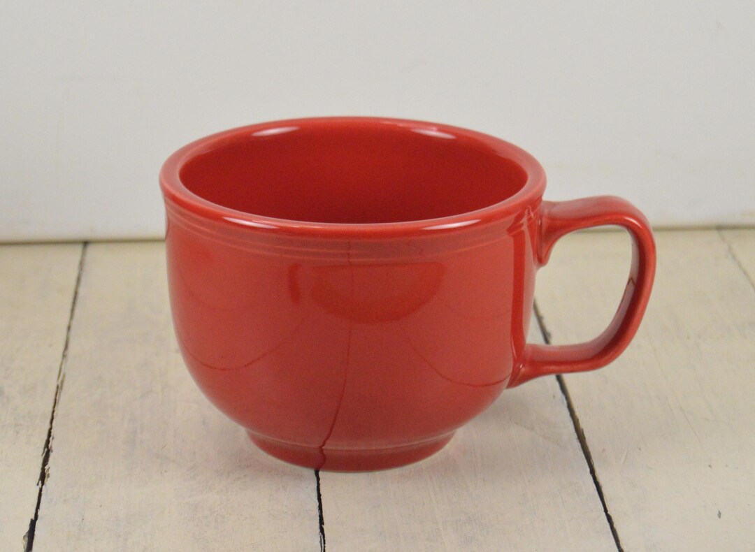 Fiesta SCARLET Red 16 Oz Jumbo Cup 3.5", HLC Homer Laughlin, Fiestaware ...