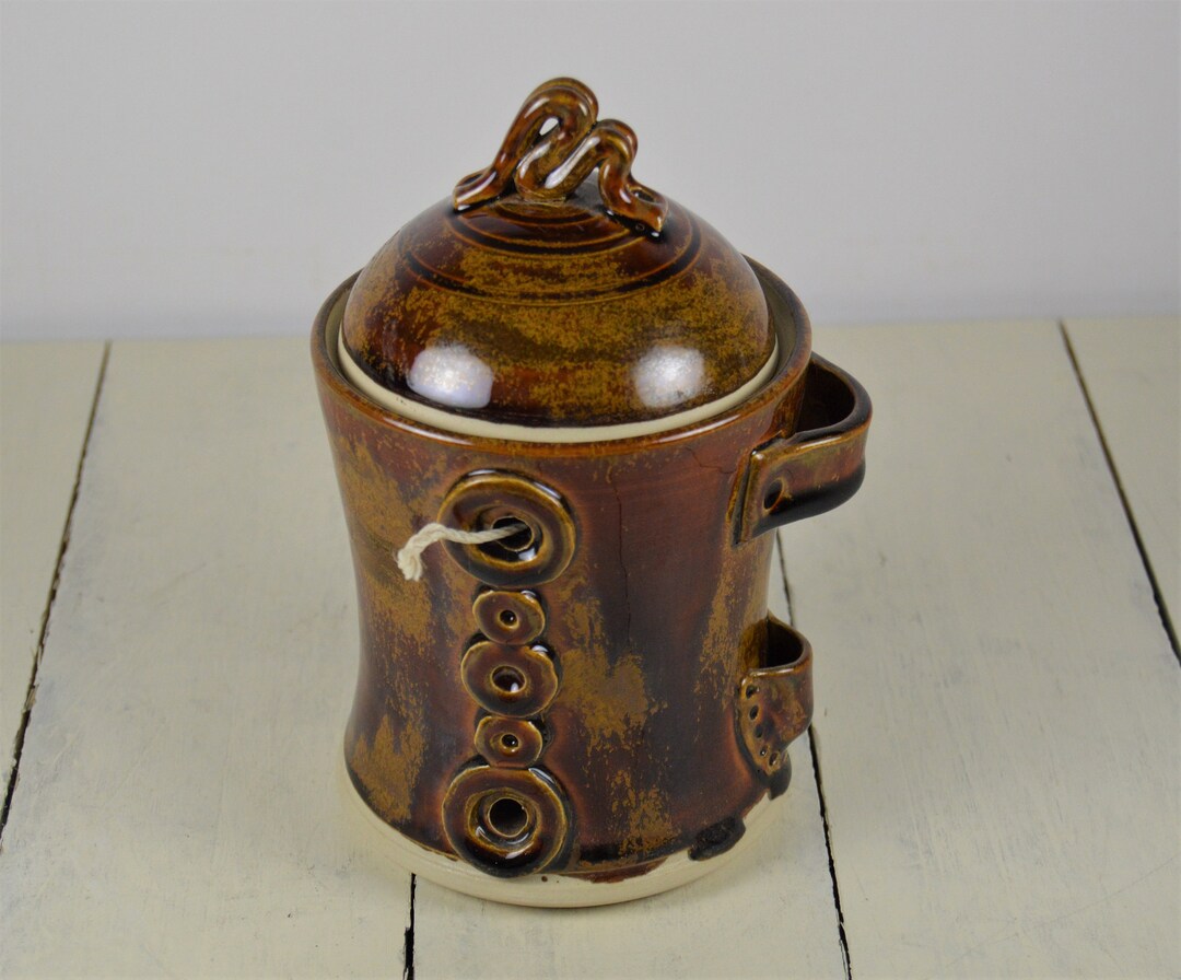 Hand Made Pottery String Dispenser Holder With Lid 6", String Included ...