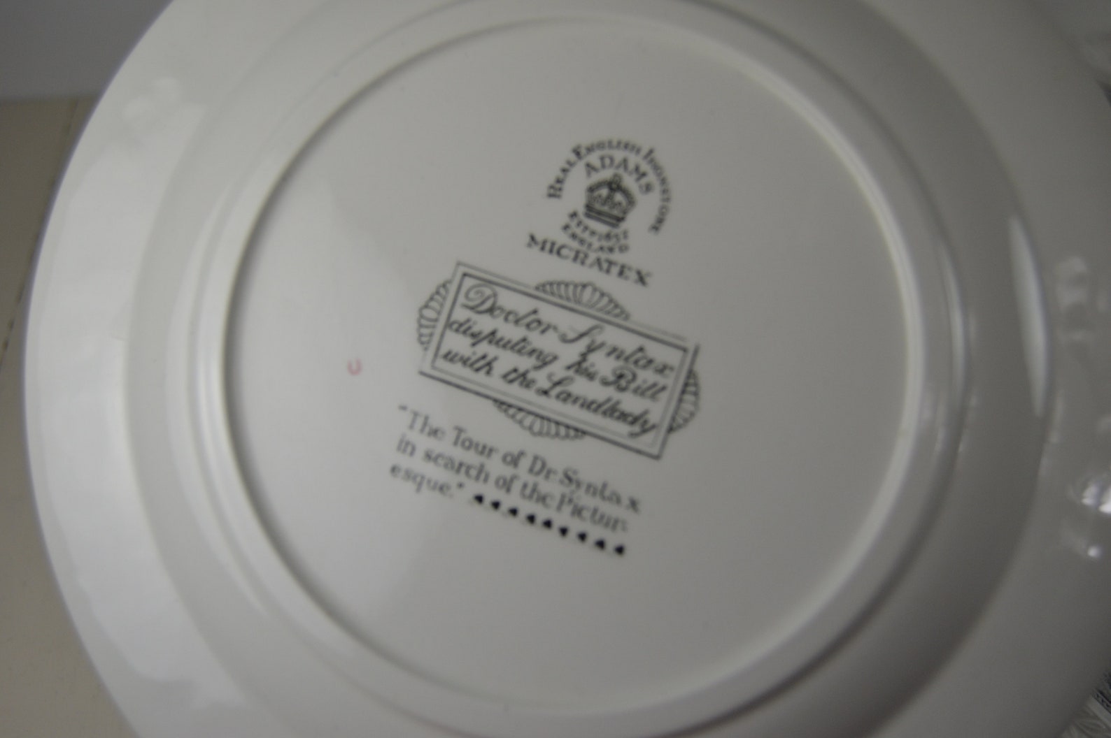 Set of 4 Adams Dr. Syntax 8.75 Plates Micratex English - Etsy