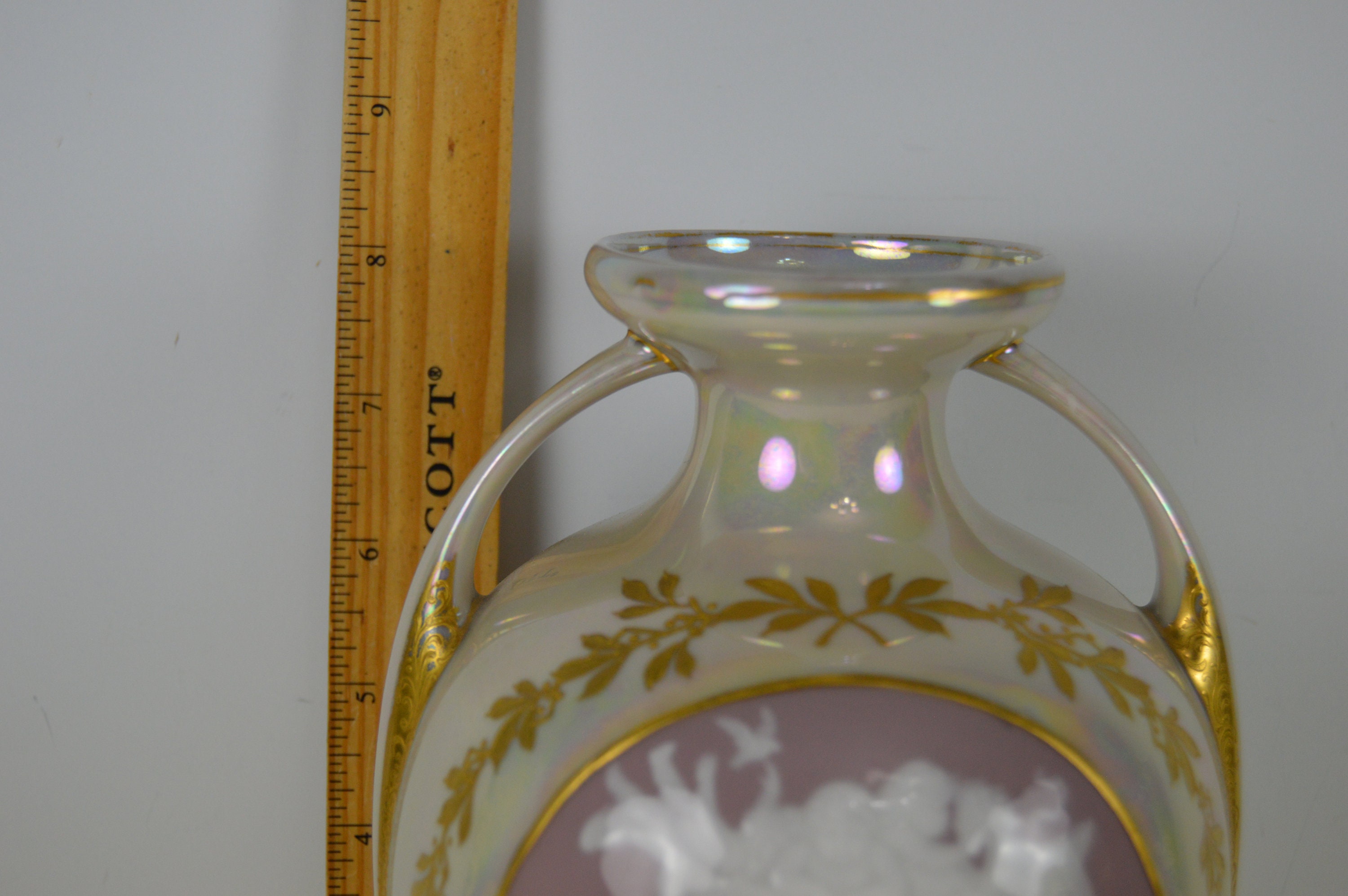 German Pate Sur Pate 8.25 Vase Art Nouveau Heubach - Etsy