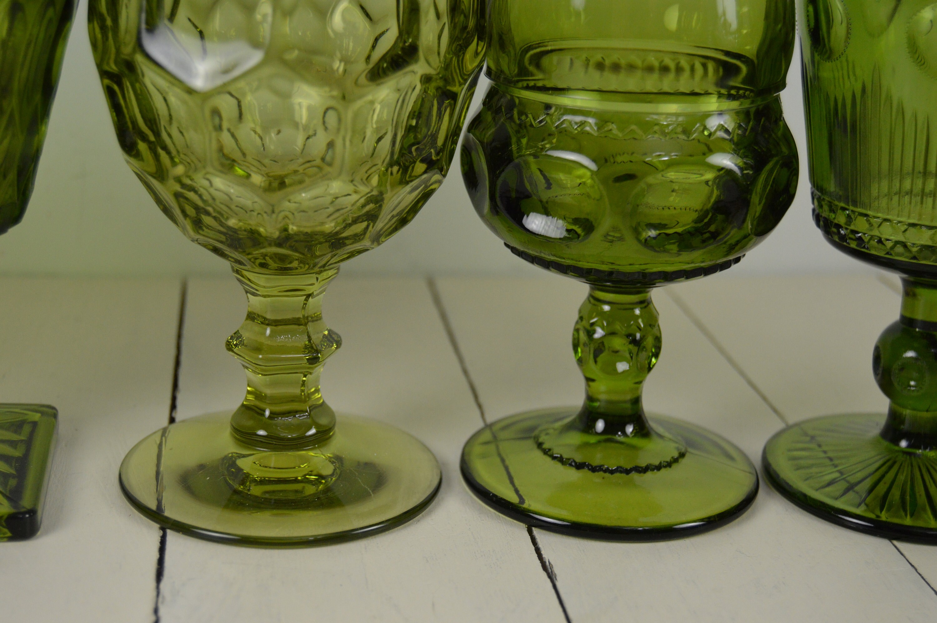 Barware Drink & Barware Aqua Mint Light Green Iced Tea Water Goblets ...