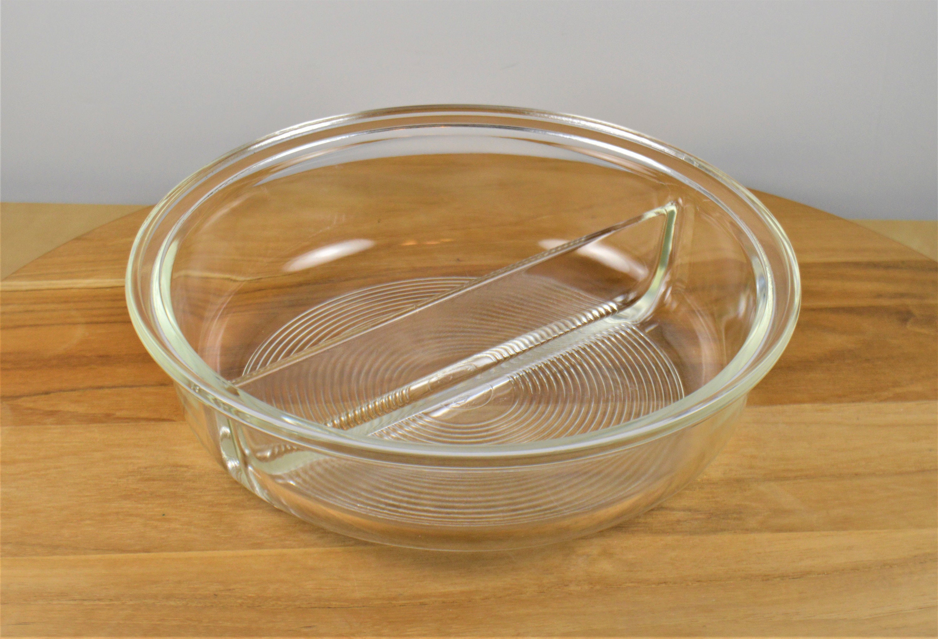 Baking Dish USA 9.75 Chafing Dish Insert Clear Glass Serving Bowl Pyrex ...