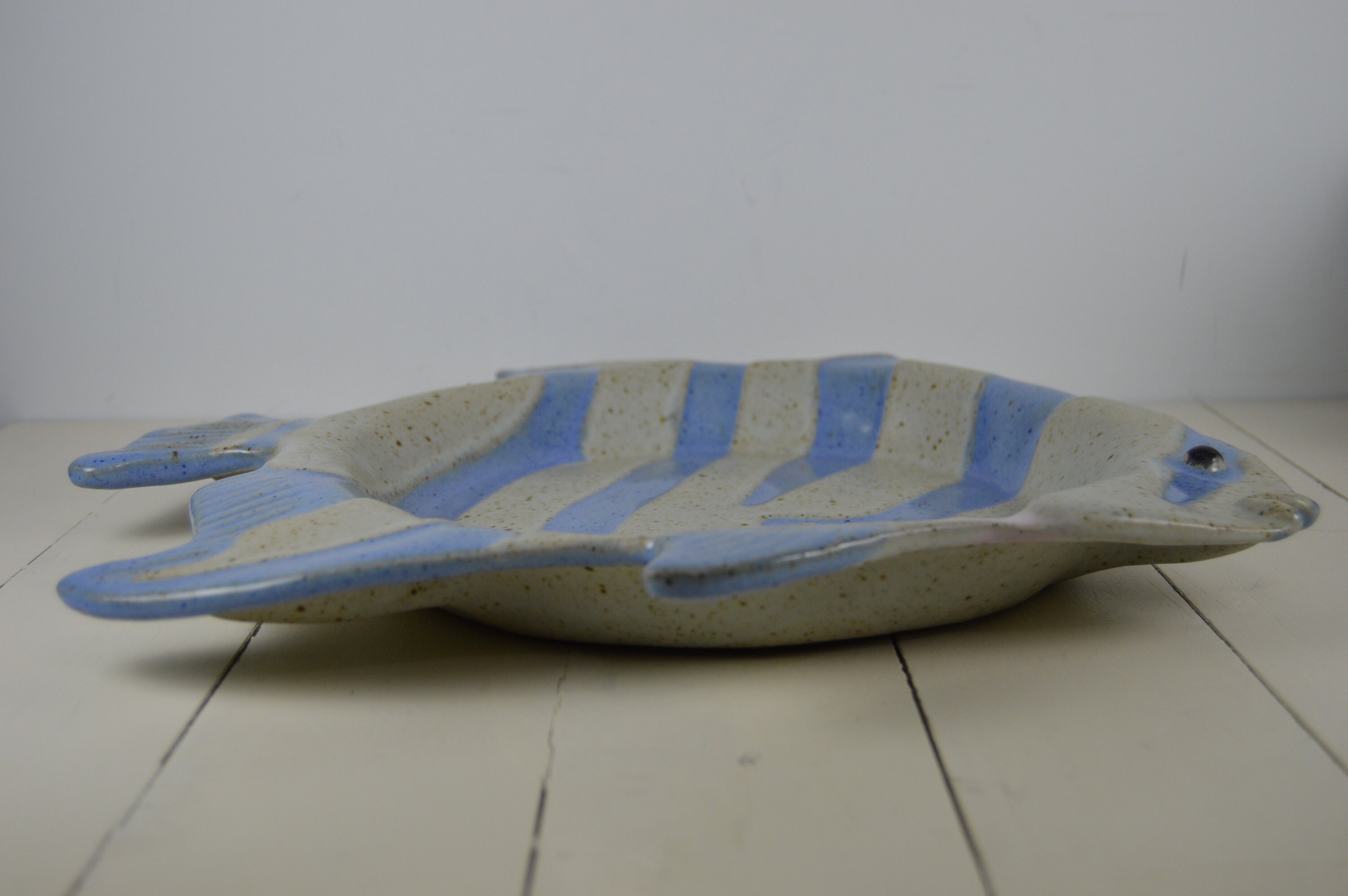 Tom Chamberlain ANGEL FISH Shaped Platter 14.5 Gray - Etsy