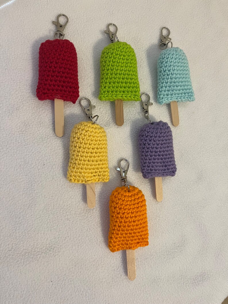 Popsicles Amigurumi Backpack Buddies/key Chains - Etsy
