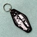 Flying Saucer Alien Motel Keychain - Etsy