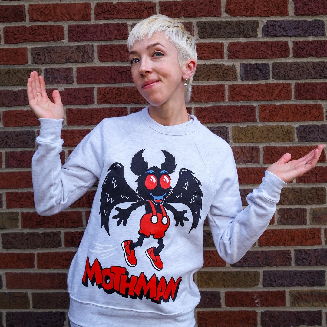 Mothman in Flight Sweatshirt - Etsy