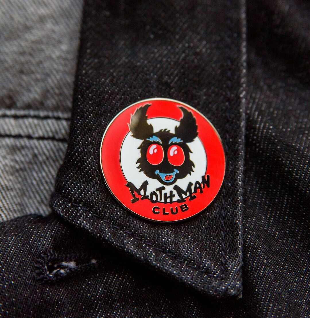 Mothman Club Enamel Pin - Etsy