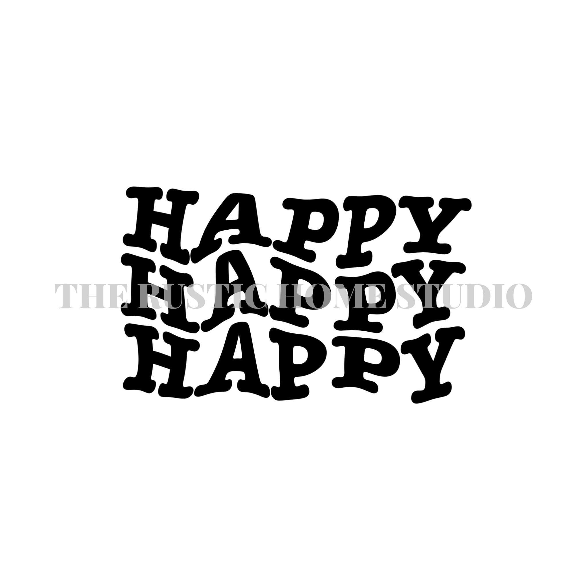Happy SVG Be Happy Svg Smile Svg Positive Svg, SVG File for Cricut ...