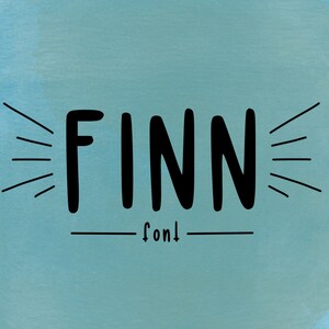 Finn Font | Cricut Font File OTF, TTF, SVG - Etsy