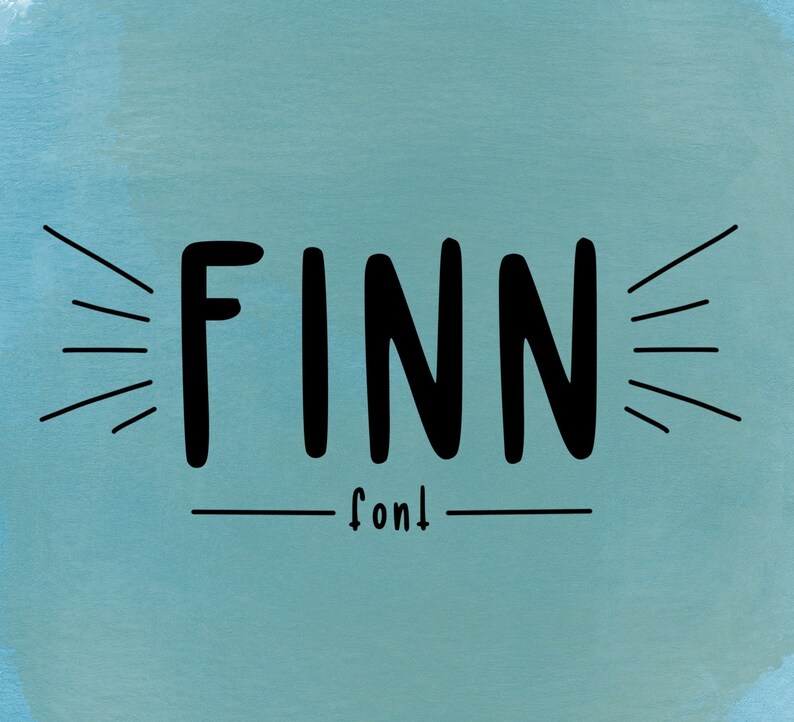 Finn Font | Cricut Font File OTF, TTF, SVG - Etsy