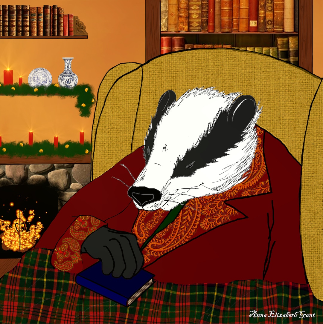 Mr. Badger Instant Digital Download -- Wind in the Willows Wall Art ...
