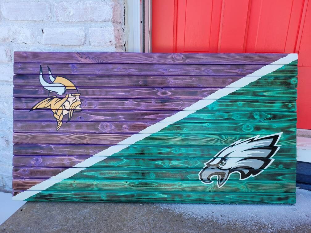 Handmade Wooden House Divided Football Baseball Hockey Basketball ...