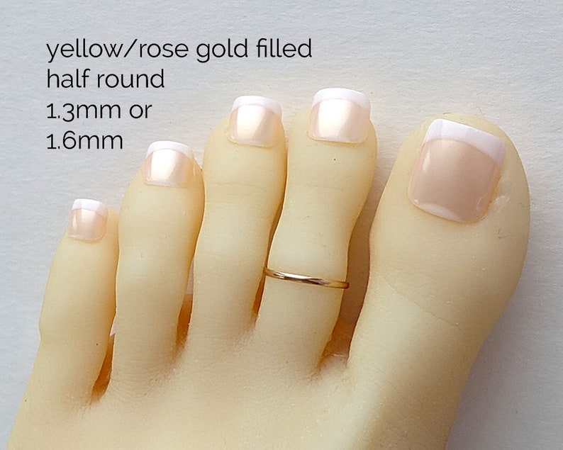 Sterling Silver Toe Ring Rose Gold Toe Rings Sterling Silver - Etsy