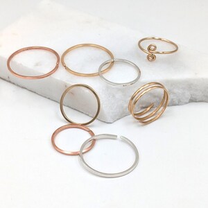 Sterling Silver or 14K Gold Toe Ring: Small & Big Toe Rings ...