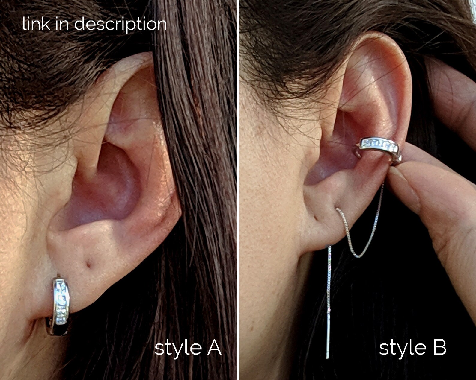 Conch Piercing Sterling Silver/gold Conch Earring Small Hoop | Etsy