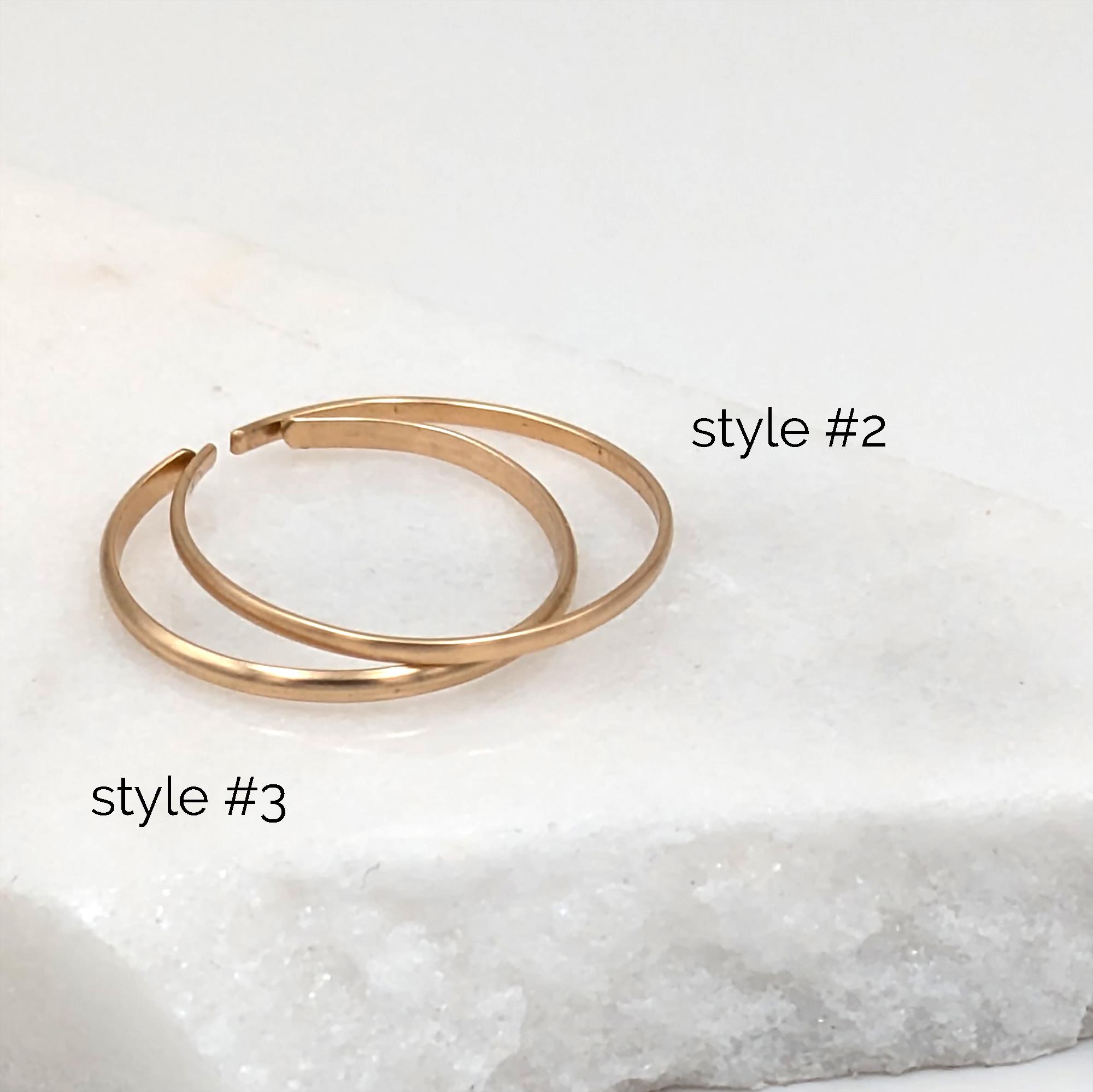 Sterling Silver or 14K Gold Toe Ring: Small & Big Toe Rings ...