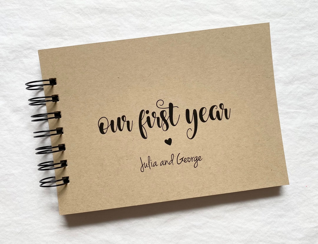 Our First Year | Notebook | Journal | Scrapbook | Smashbook | Valentine ...