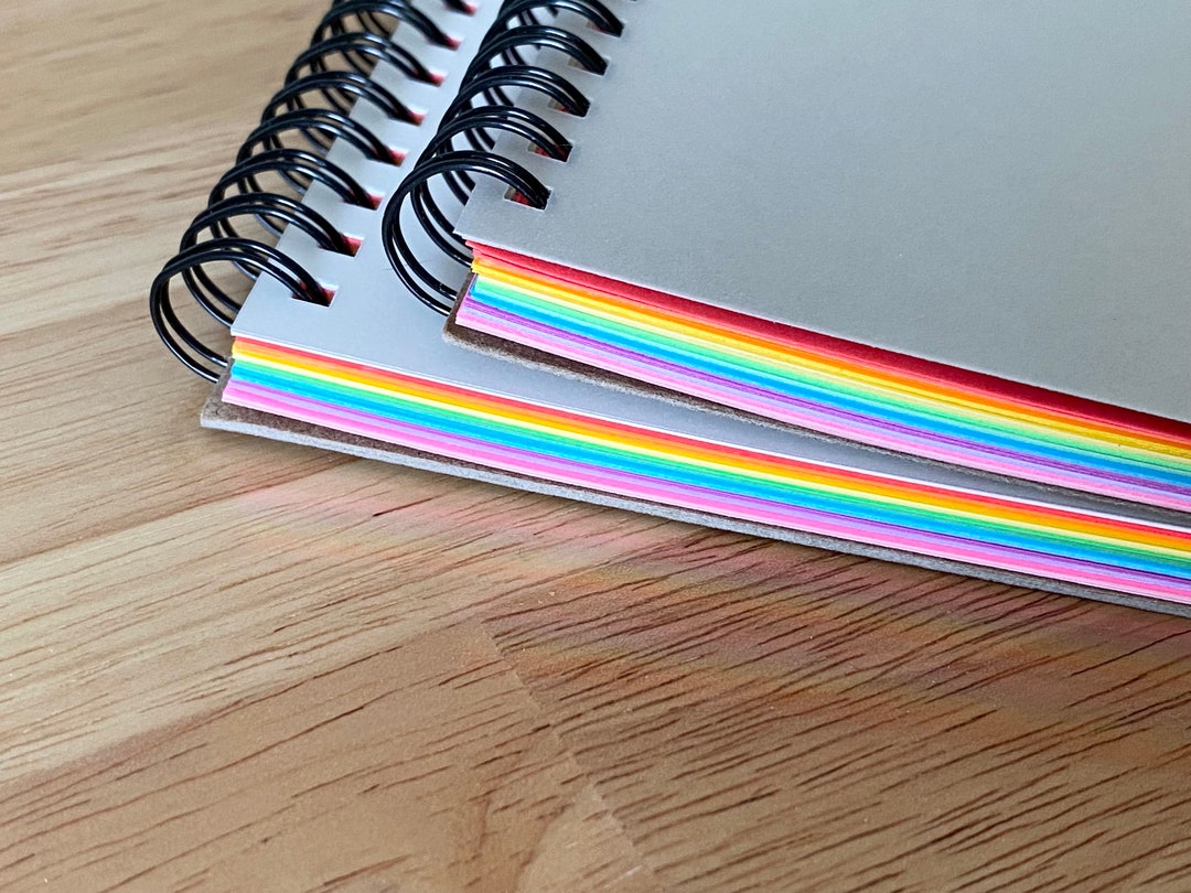 Personalized Rainbow Paper Notebook | Colourful Journal | Four Sizes ...