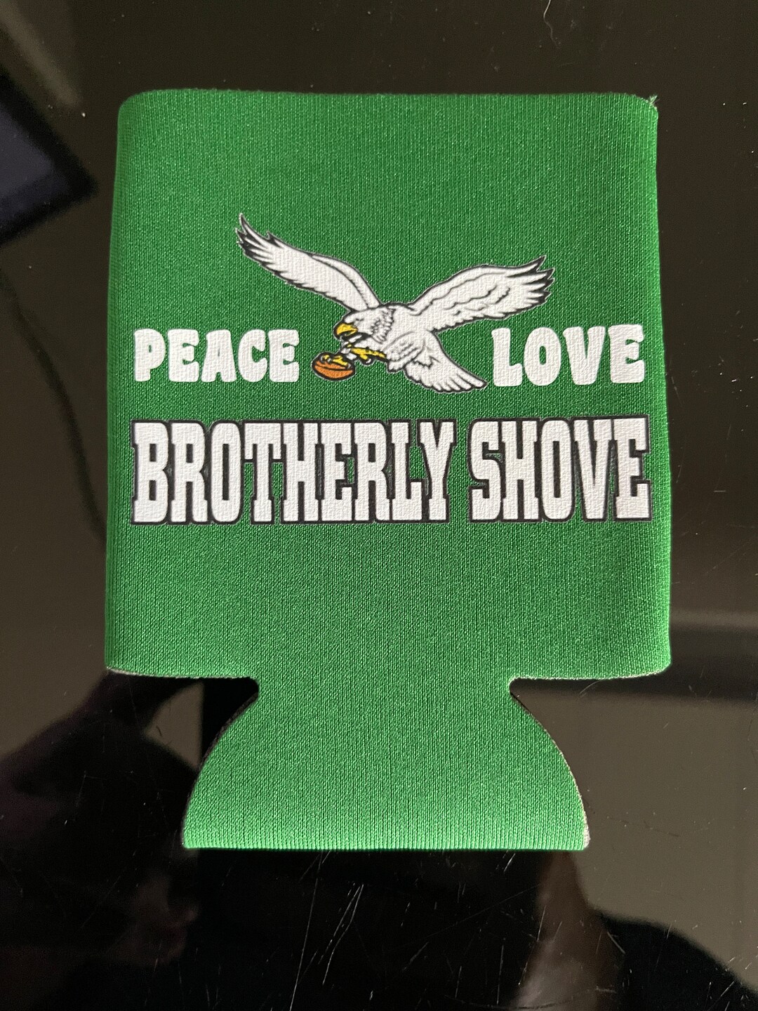 4 Pack of Peace Love and Brotherly Shove Drink Koozies 4pack - Etsy