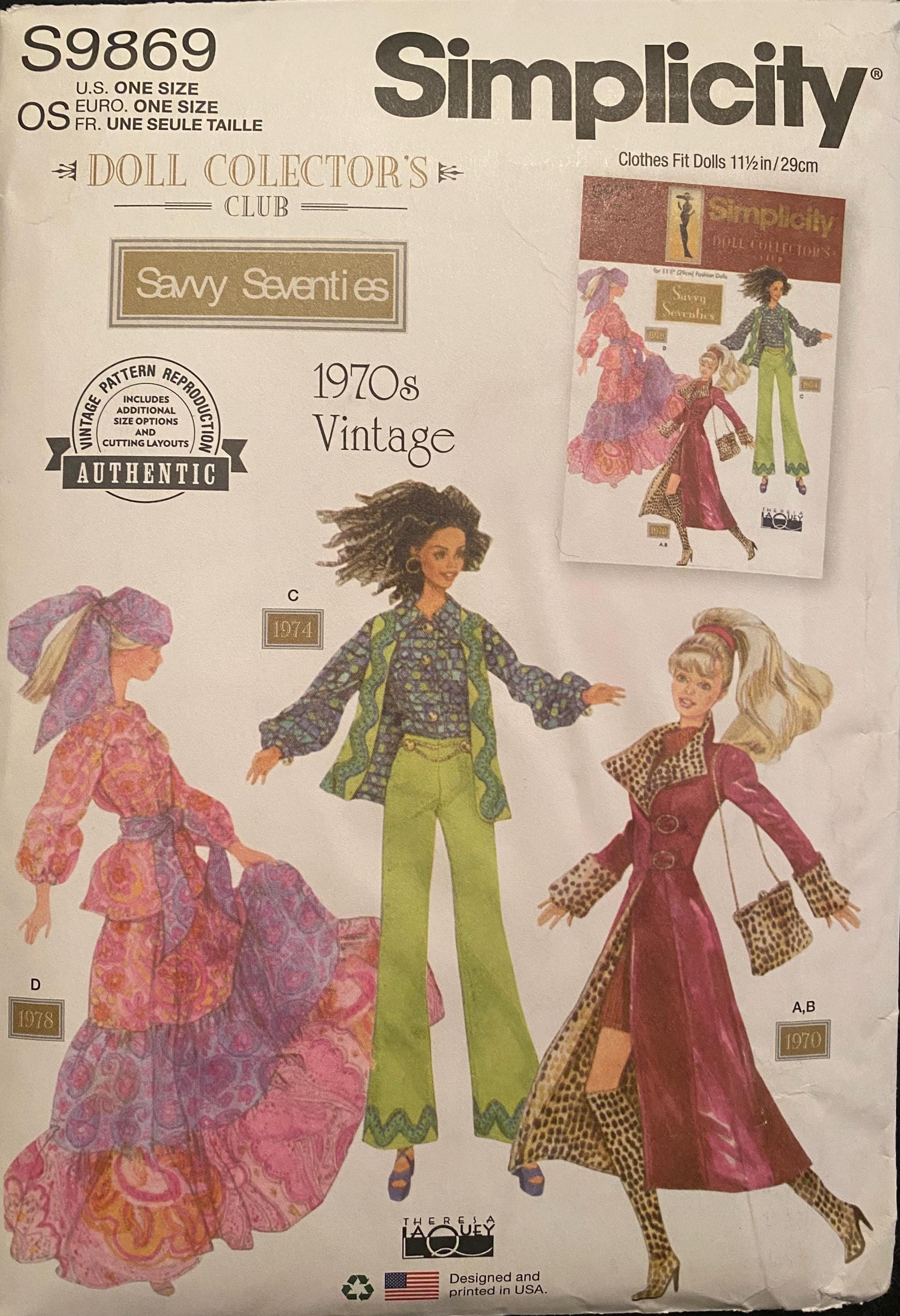 Uncut Simplicity Doll Clothes Patterns - Etsy