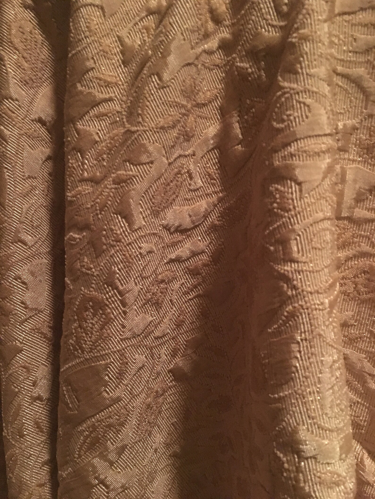 Dark Gold Embossed Jacquard With Shiny Gold Thread - Etsy