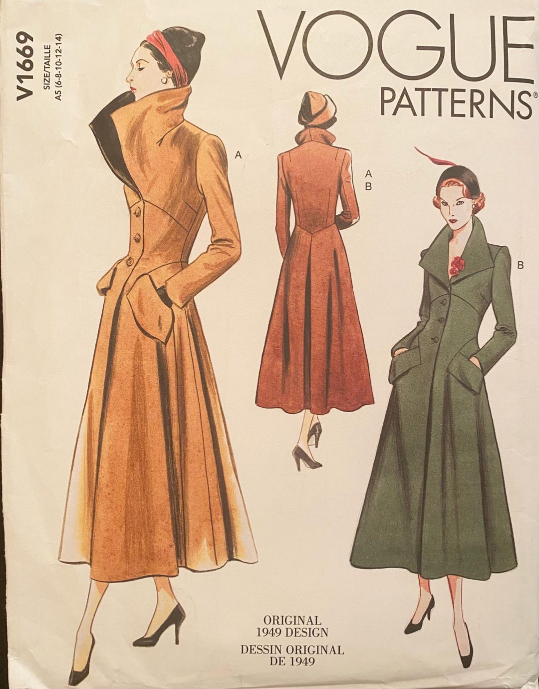 New Vintage Vogue Patterns - Etsy