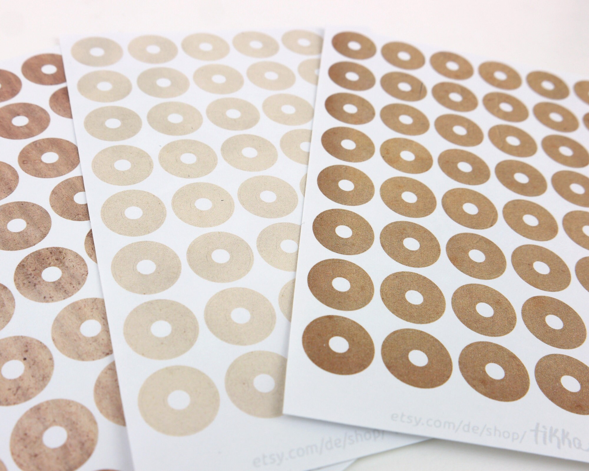 Hole Reinforcement Rings Stickers in Vintage Look | Etsy UK