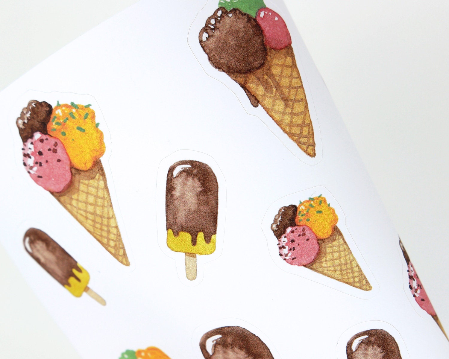 Pegatina de Helados Icecream Sticker Vinylsticker Eiskugeln | Etsy