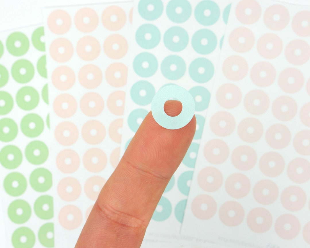 Hole Reinforcement Rings Stickers in Pastel Colors - Etsy