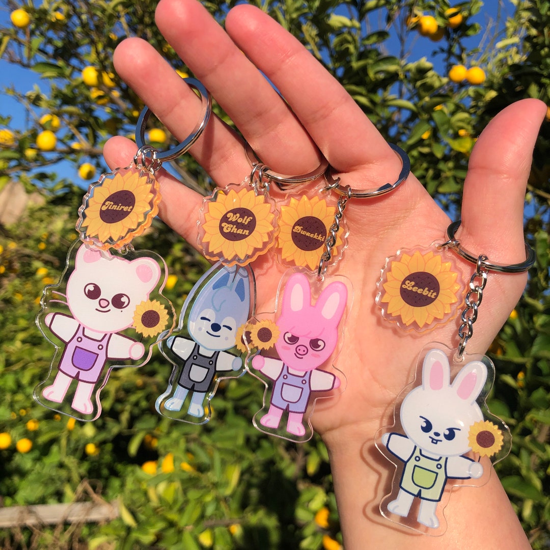 Skzoo Sunflower Keychains - Etsy