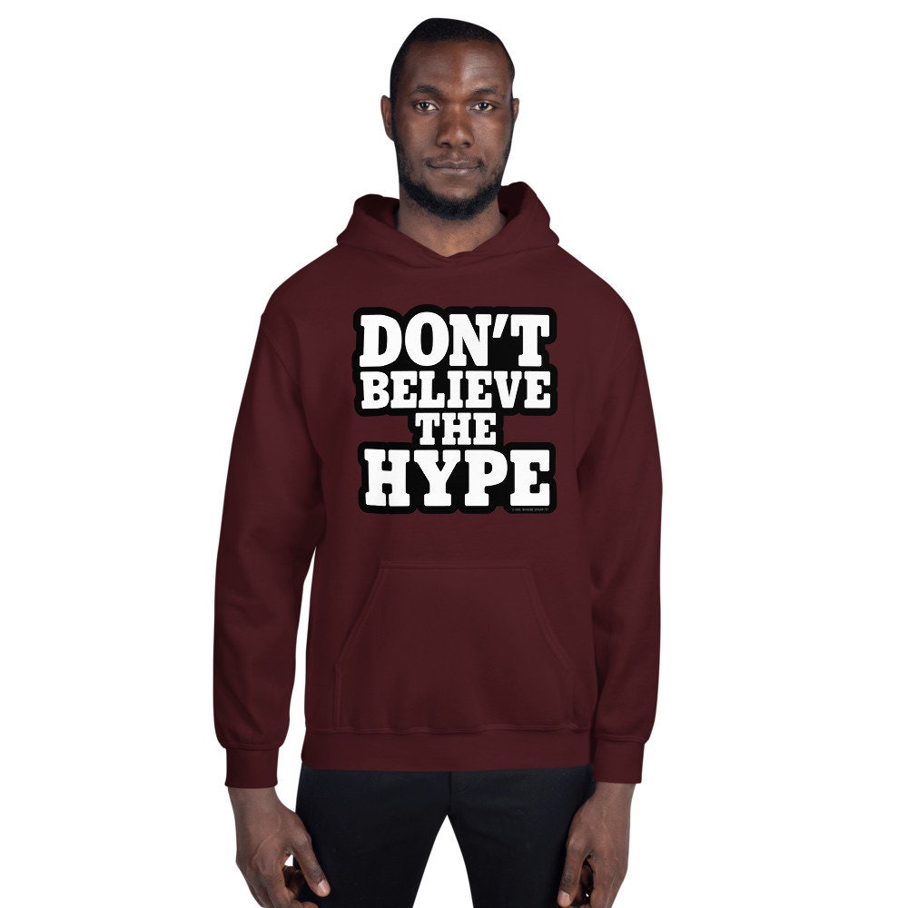 Don't Believe the Hype Hoodie PUBLIC ENEMY Chuck D Flava Flav Professor ...