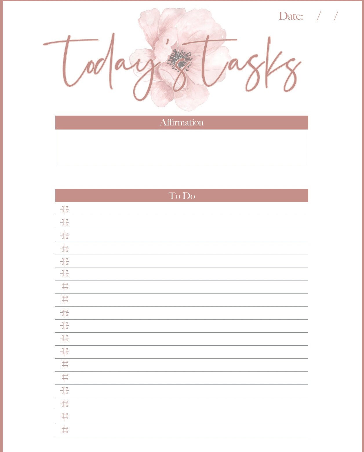 Buy Pink to Do List Printable, Pink Printable, Planner Pages, to Do ...
