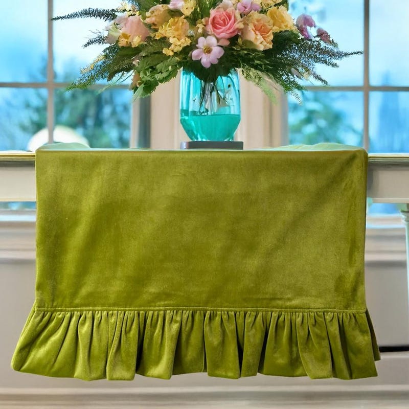 Ruffled Table Runner - Etsy