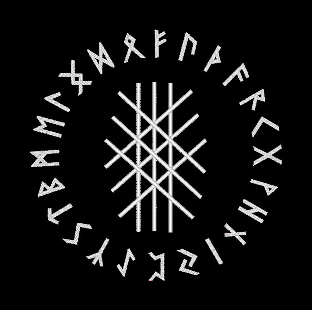 Linen Altar Cloth With Web of Wyrd Embroidery, Spiritual Decor ...