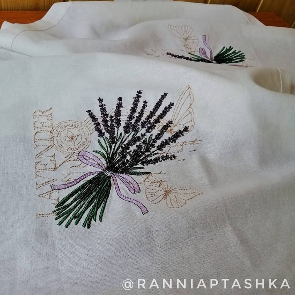 Lavender Napkins Linen Napkins Embroidered Cloth Napkins - Etsy