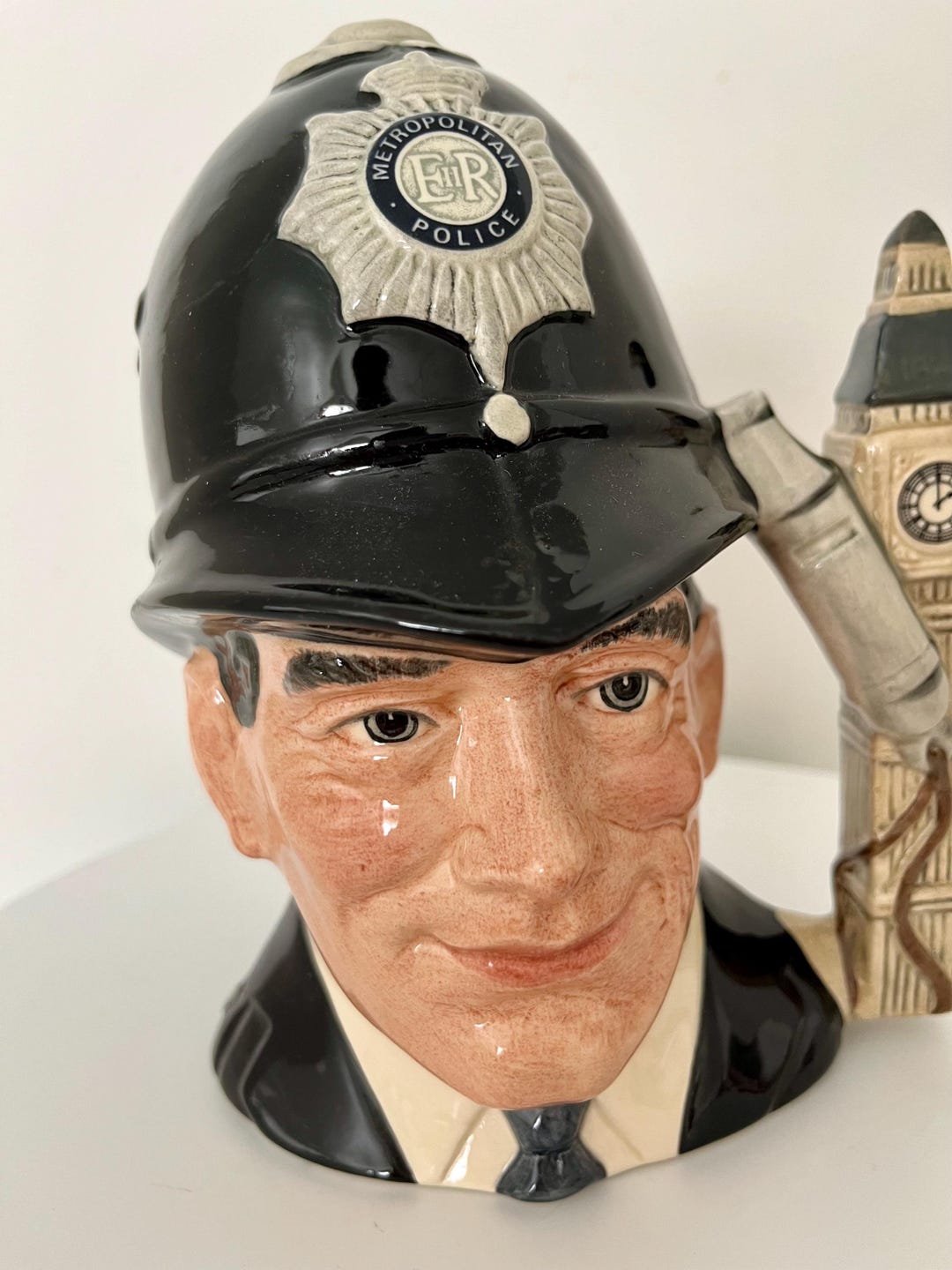 Vintage Royal Doulton British Bobby Toby Jug: Big Ben Handle, 1985 - Etsy