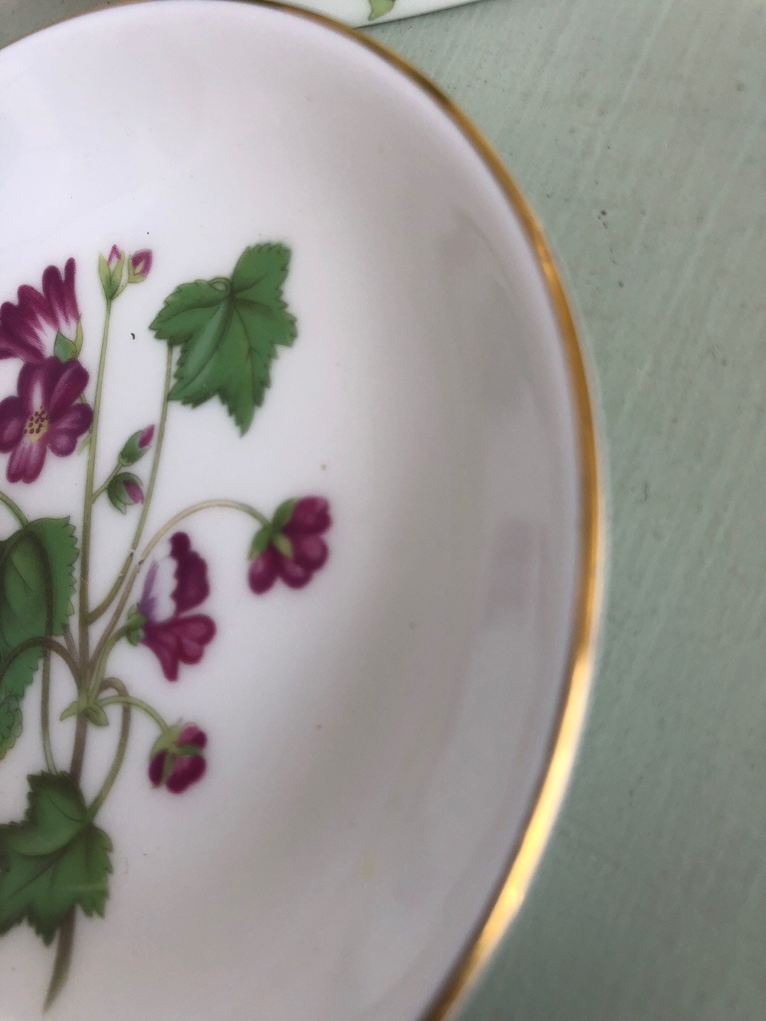 Minton Vintage Violets English Fine Bone China Home | Etsy